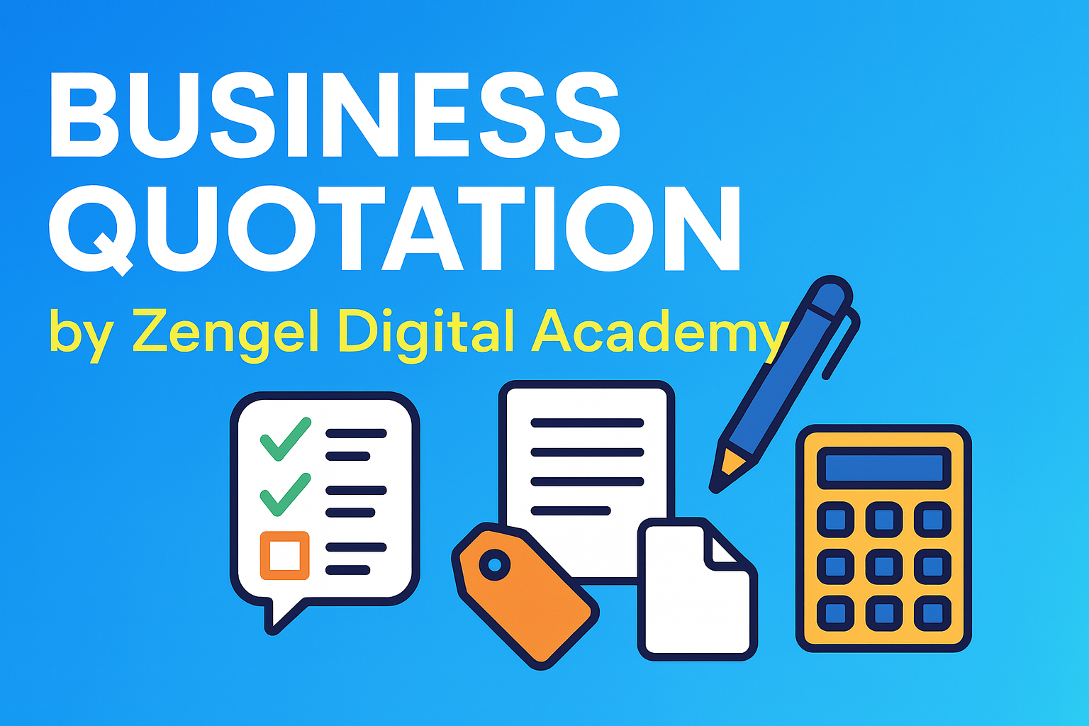 Free business quotation template - Zengel Digital Academy